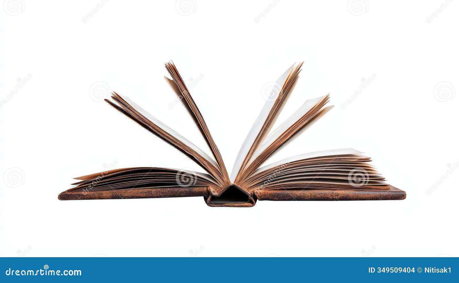 An Open Book with Fluttering Pages Symbolizing Knowledge Imagination ...