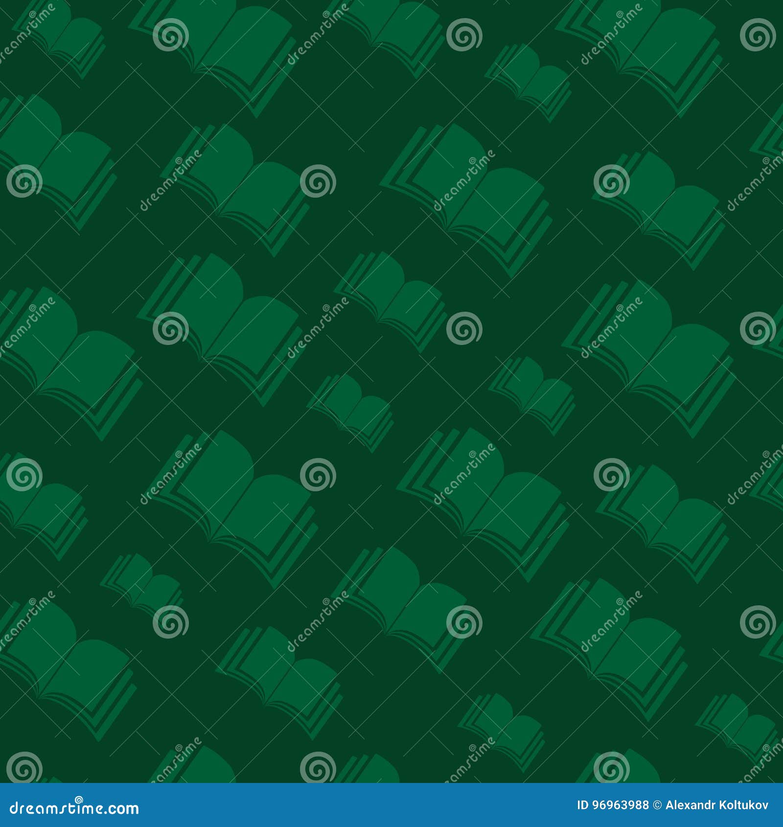 Open Book Fly Green Pattern Stock Vector - Illustration of shape ...