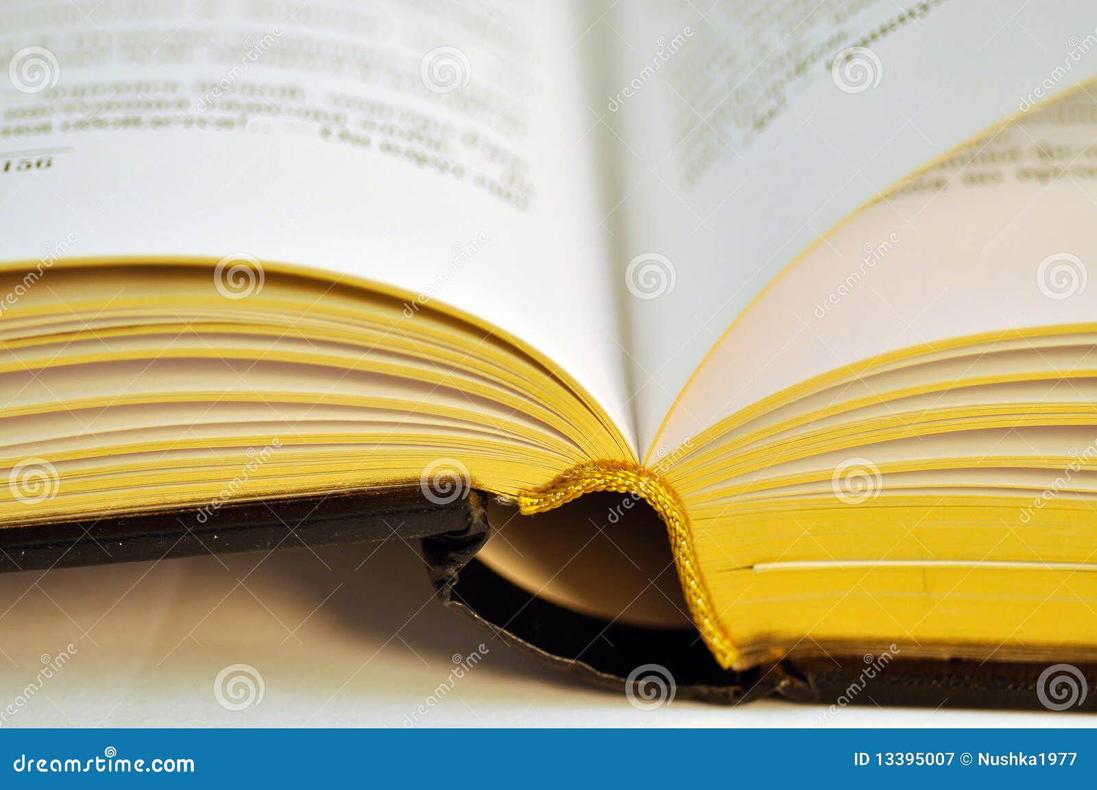 A Open Book With Gilded Edges Stock Image - Image of edged, macro: 13395007