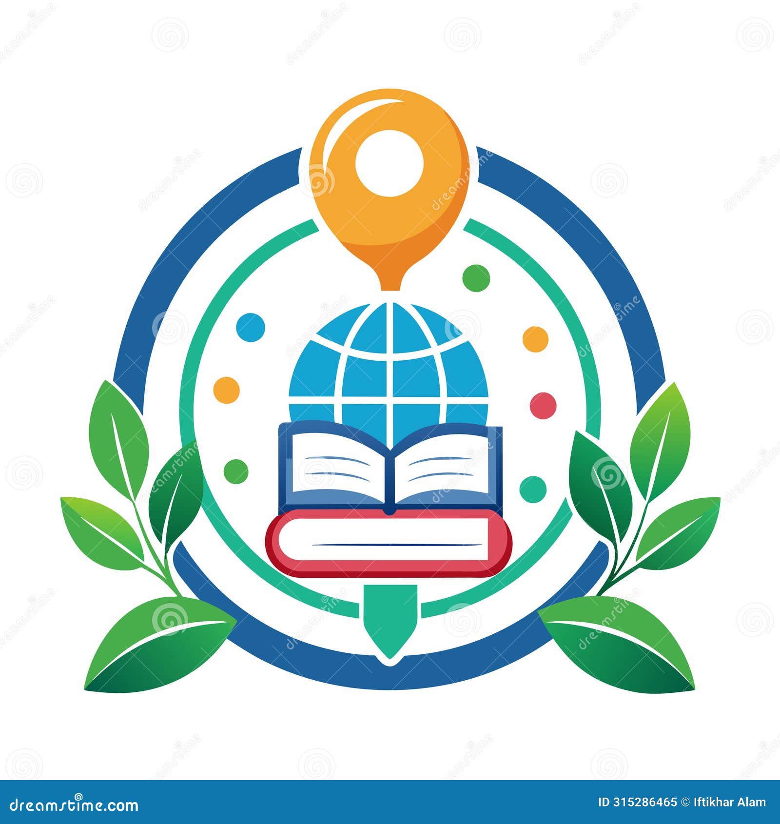 Erudite Owl With An Open Notebook And A Pencil. Back To School. Cartoon ...