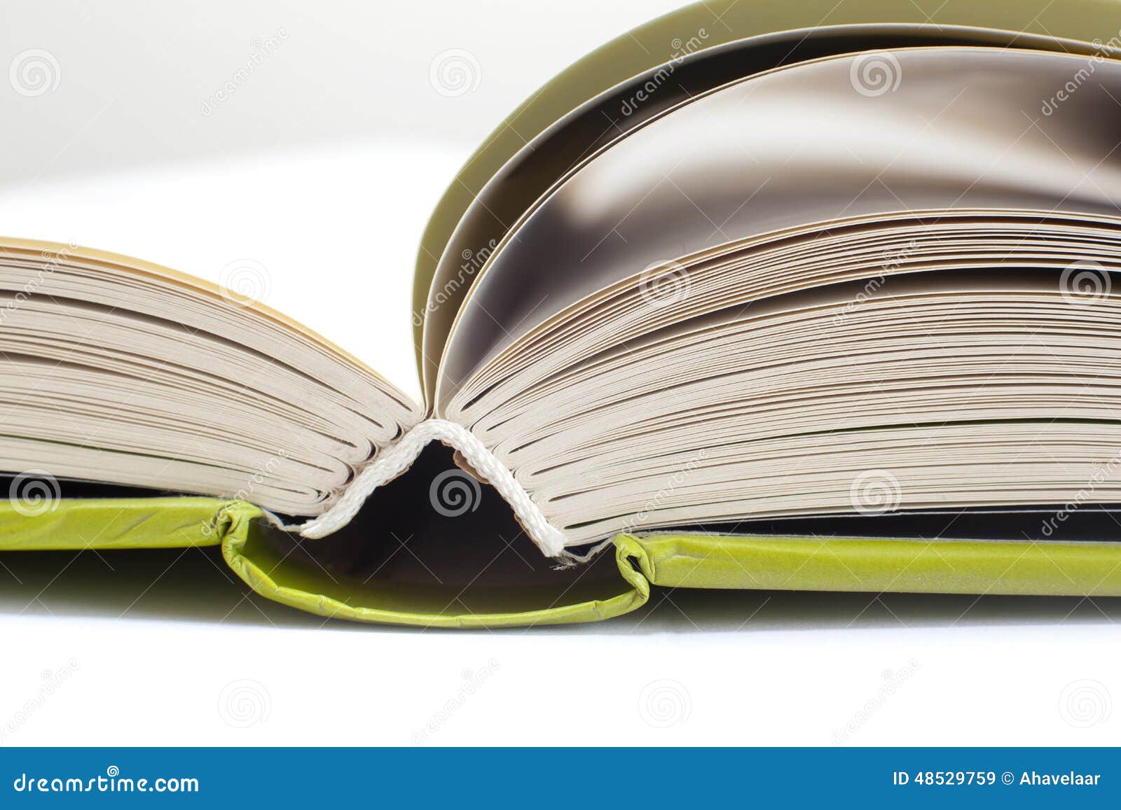 Open book with green cover stock image. Image of pattern - 48529759