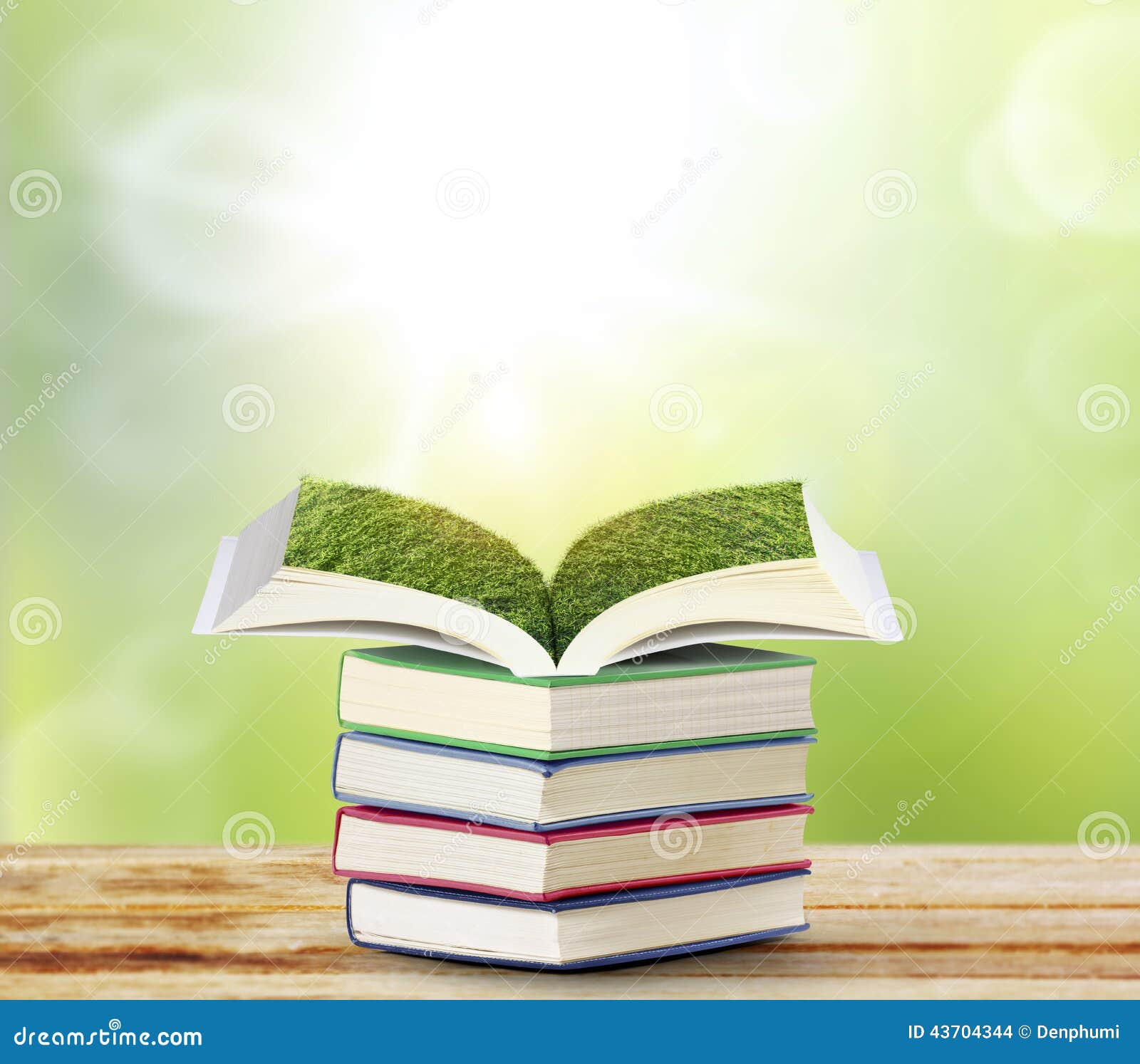Open book with green tree stock photo. Image of fantasy - 43704344