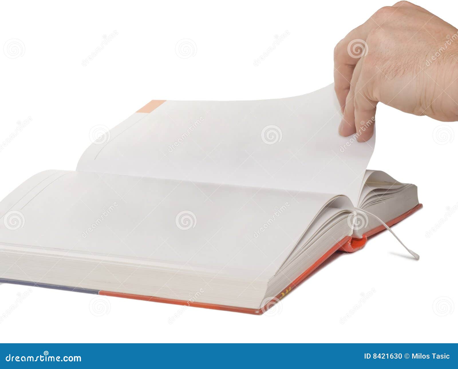 Open book with hand stock photo. Image of book, blank - 8421630