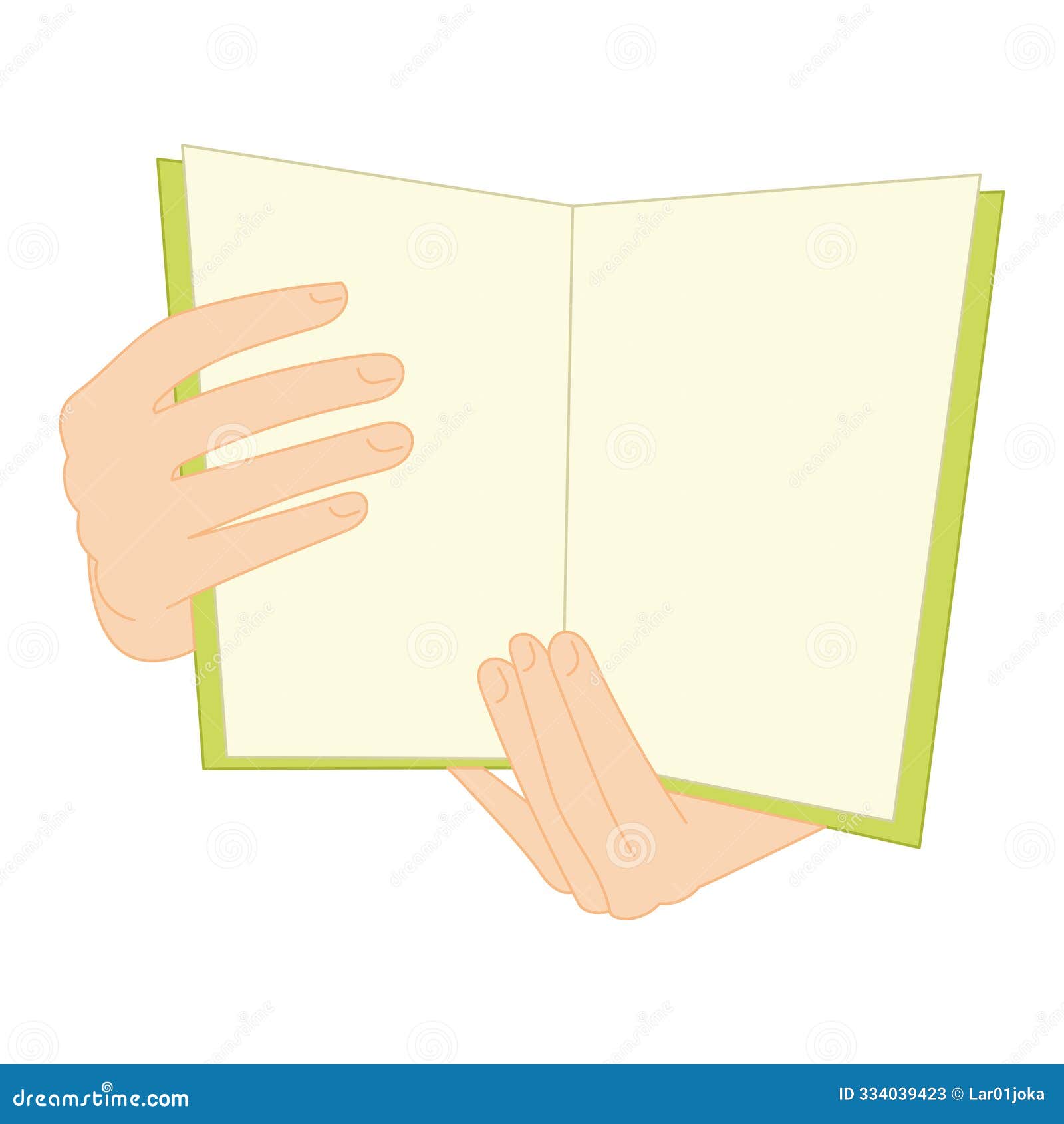 Open Book in a Hand School Supplies Icon Vector Stock Illustration ...