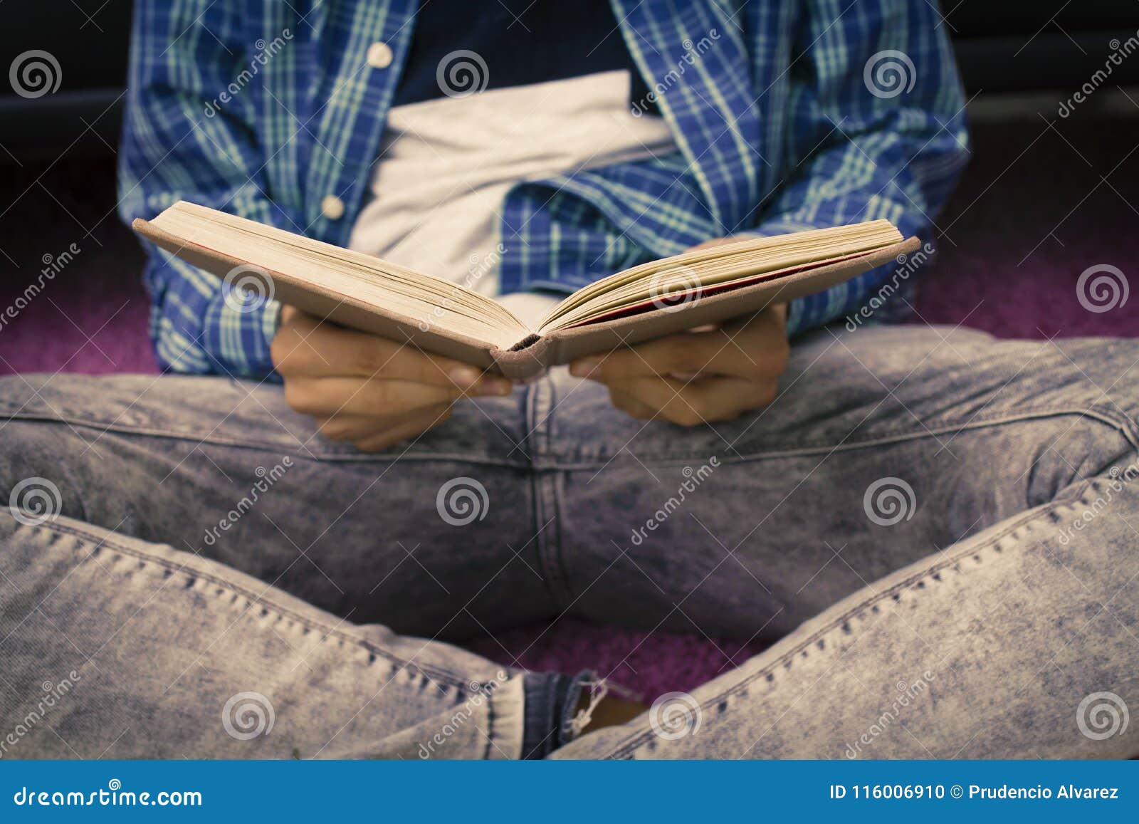 Open book in the hands stock photo. Image of hands, open - 116006910