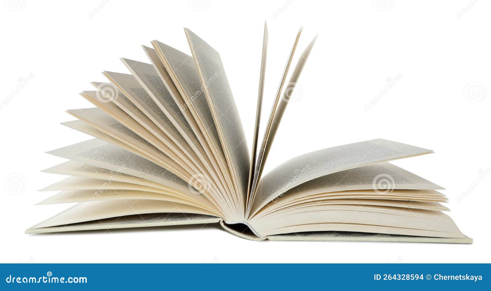 Open Book with Hard Cover on White Background Stock Photo - Image of ...