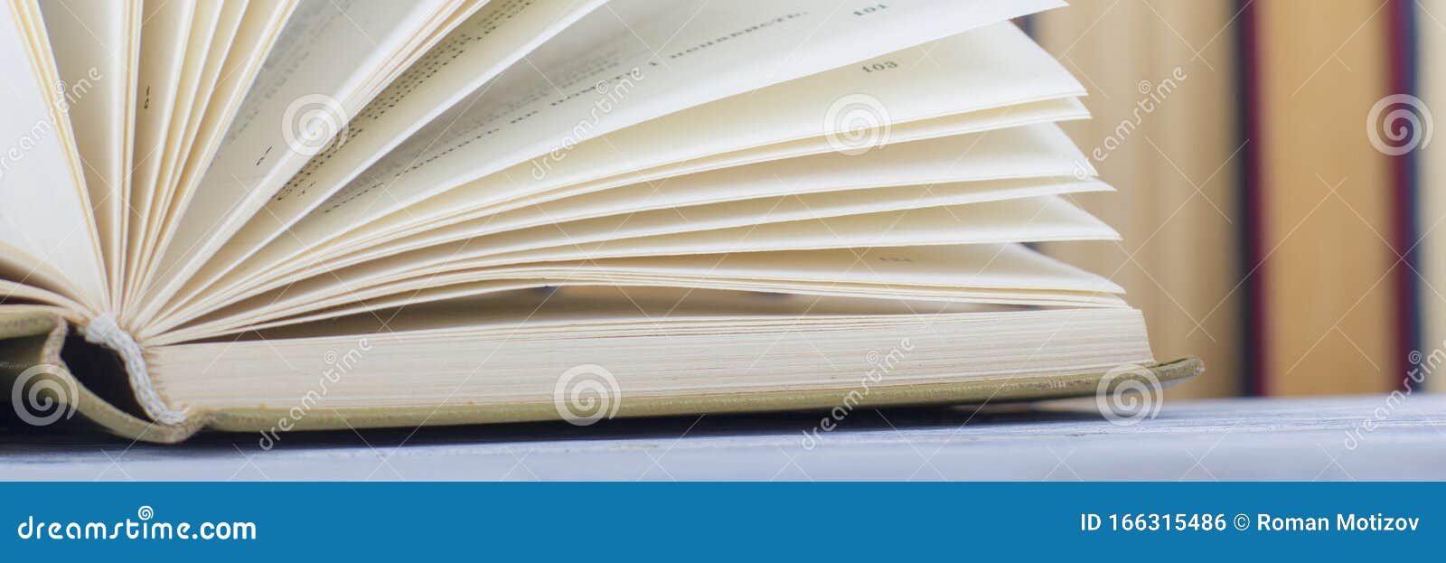 Open Book, Hardback Books on Wooden Table. Back To School Stock Photo ...
