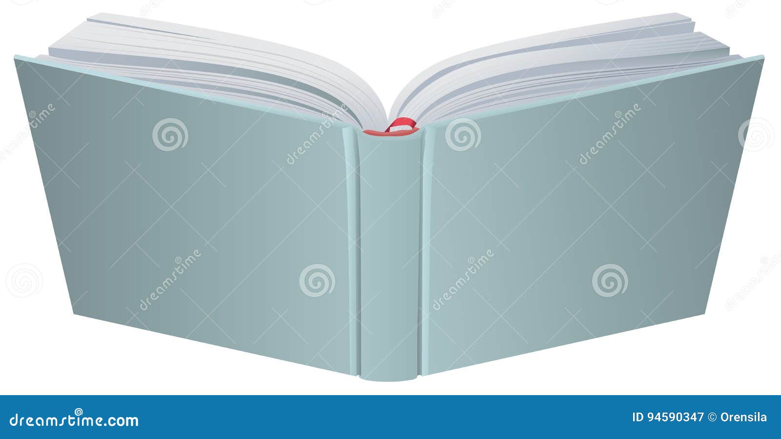 Open Book Hardcover 3d Realistic Vector Illustration Stock Vector ...