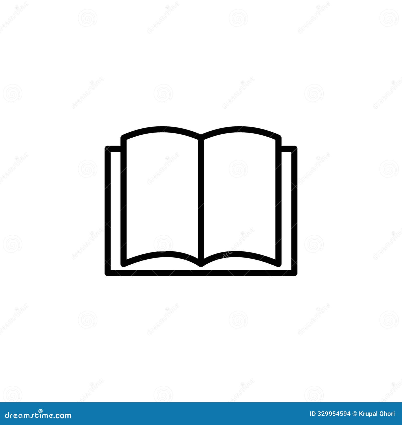 Open Book Icon Ideal for Educational and Learning Resources Stock ...