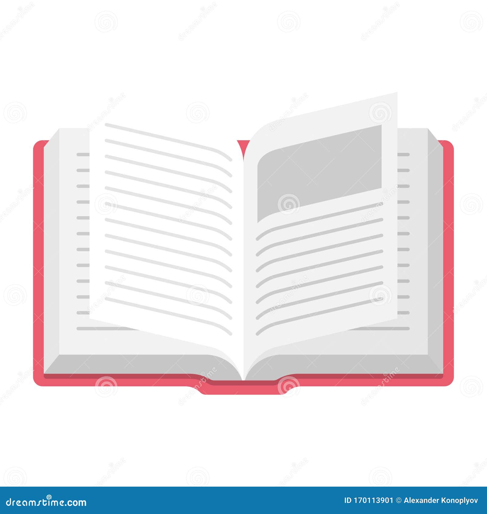 Open Book Icon, Information and Learning Symbol Stock Vector ...