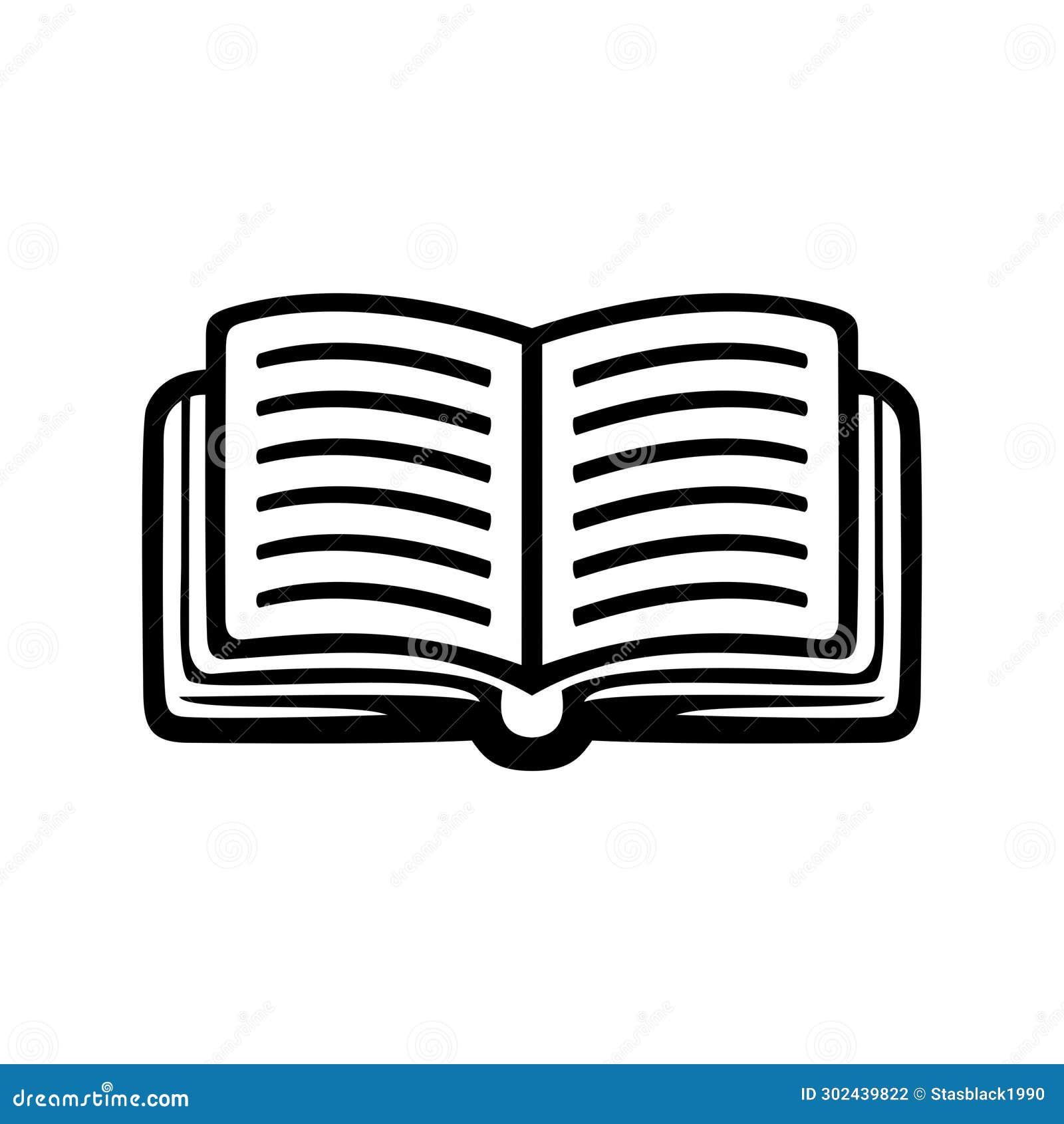 Open Book Icon. Reading and Education Vector Illustration Stock Vector ...