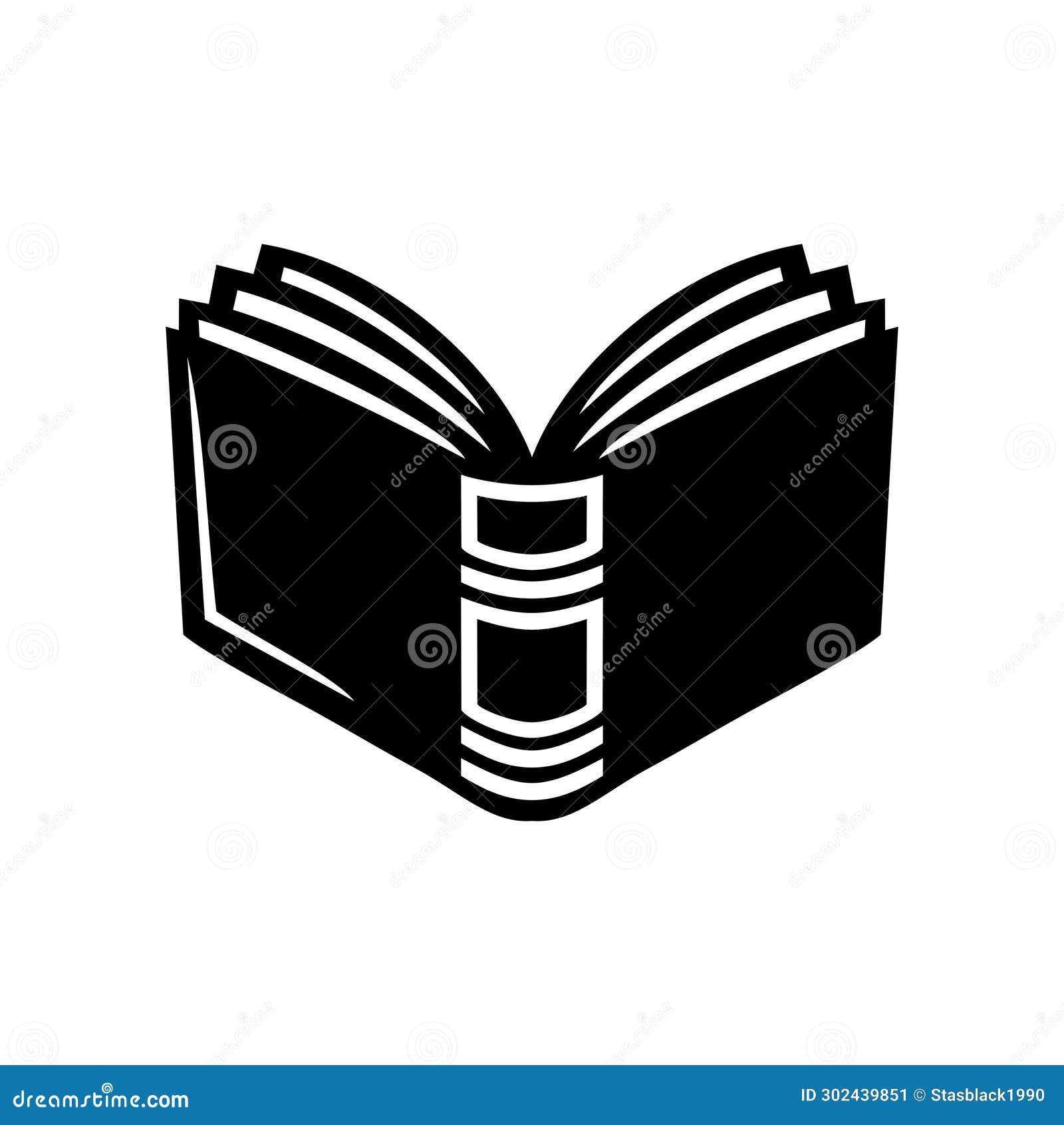 Open Book Icon. Reading and Education Vector Illustration Stock Vector ...