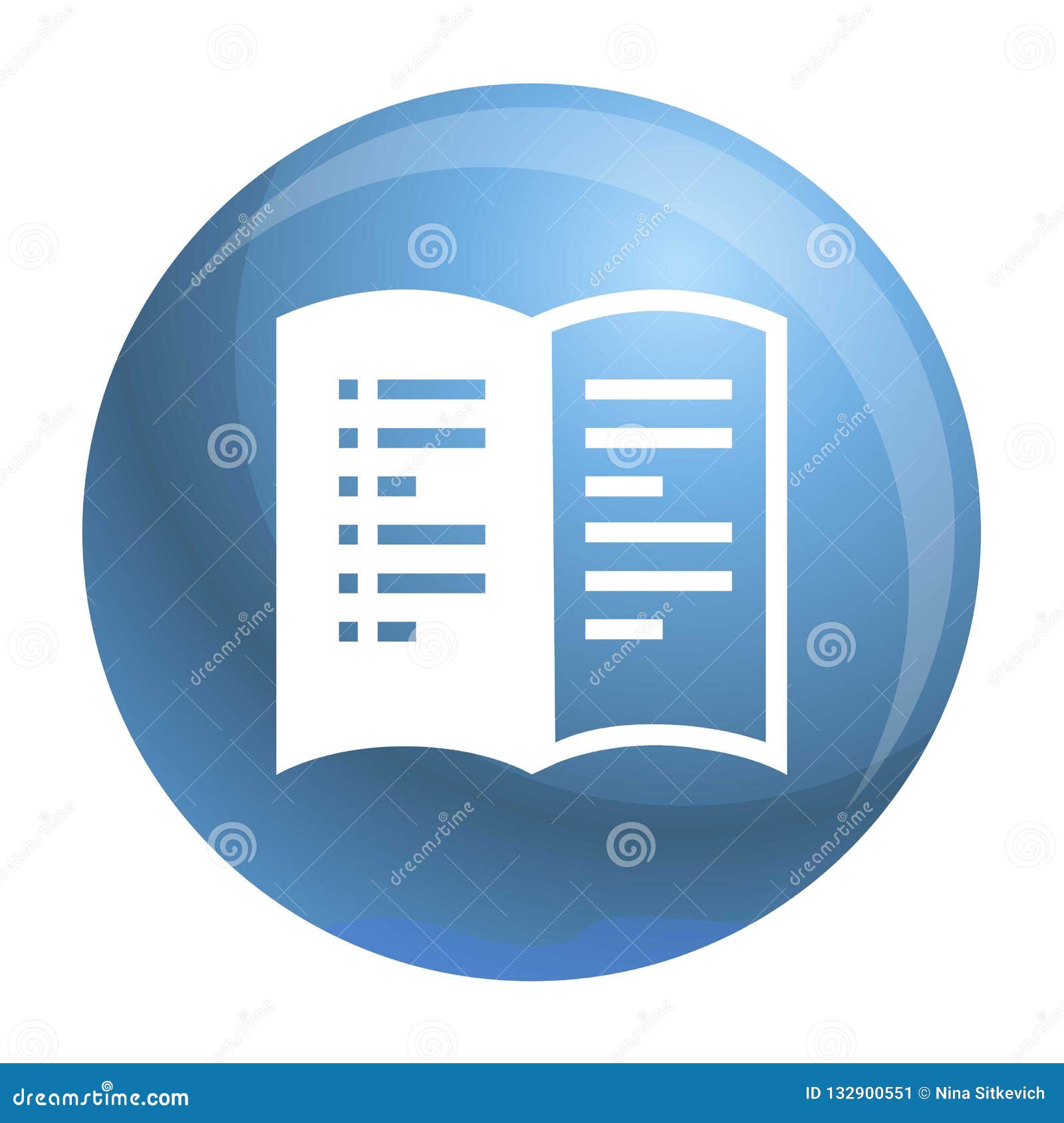 Open Book Icon, Simple Style Stock Vector - Illustration of electronic ...