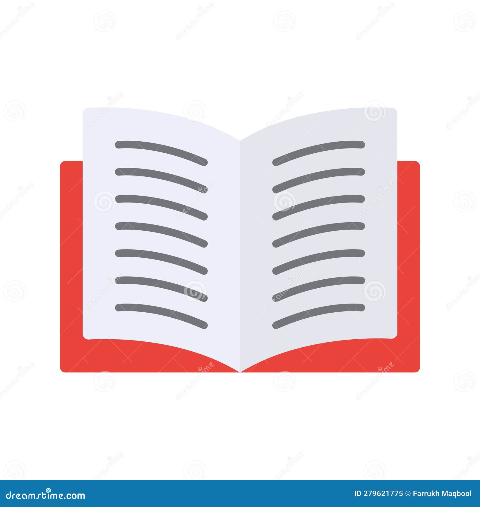 Open Book icon image. stock illustration. Illustration of isolated ...