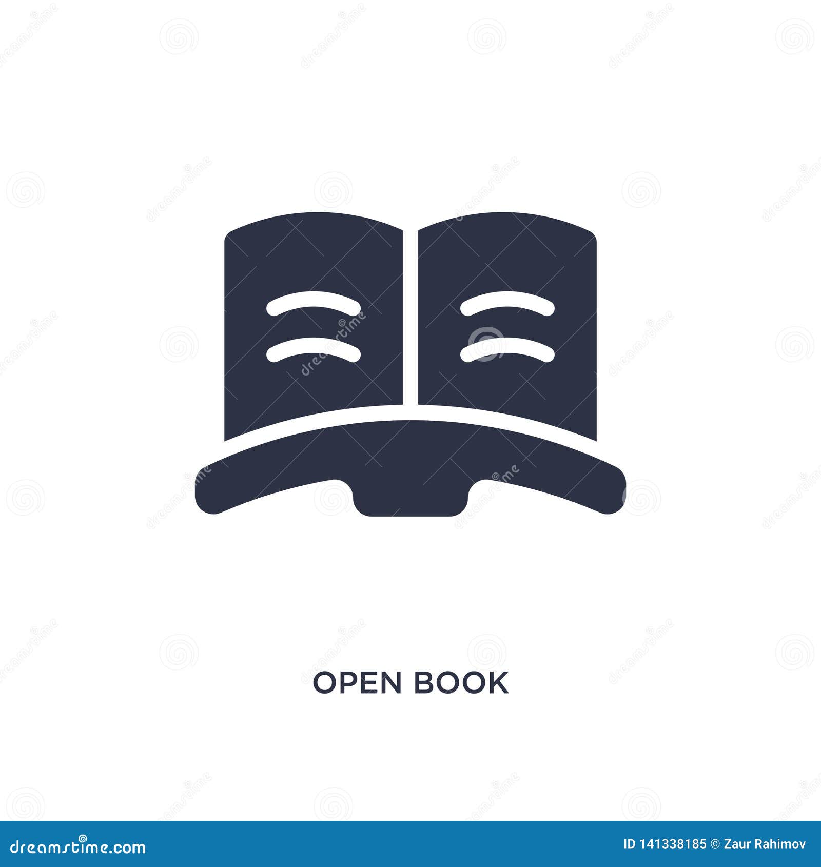 Open Book Icon on White Background. Simple Element Illustration from ...