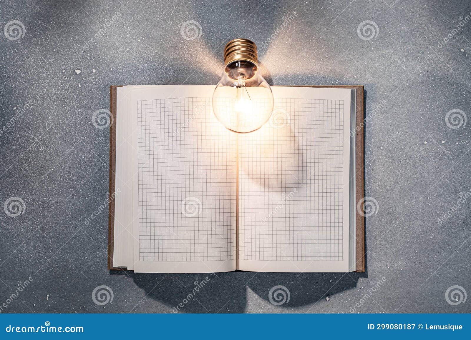 An Open Book Illuminated by a Light Bulb. Education and Knowledge ...