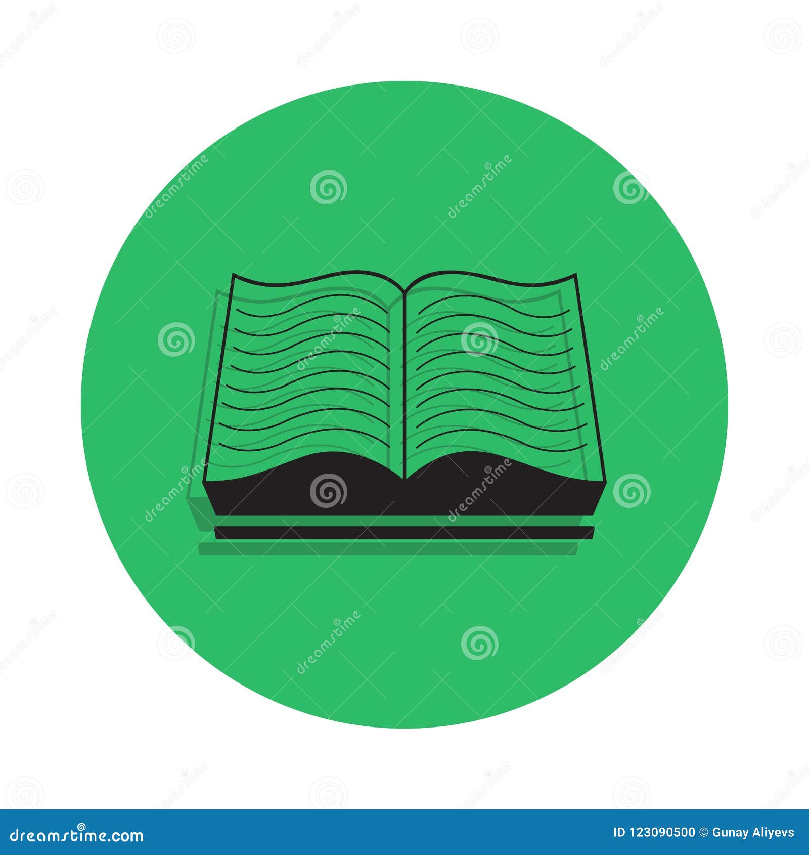 Open Book Illustration. Element of Library Icon for Mobile Concept and ...