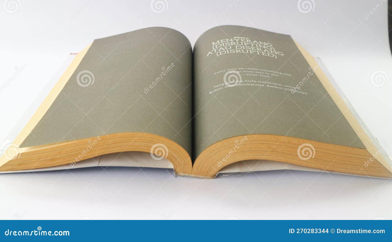 Open Book Indentation with Bokeh Effect. Stock Photo - Image of closeup ...
