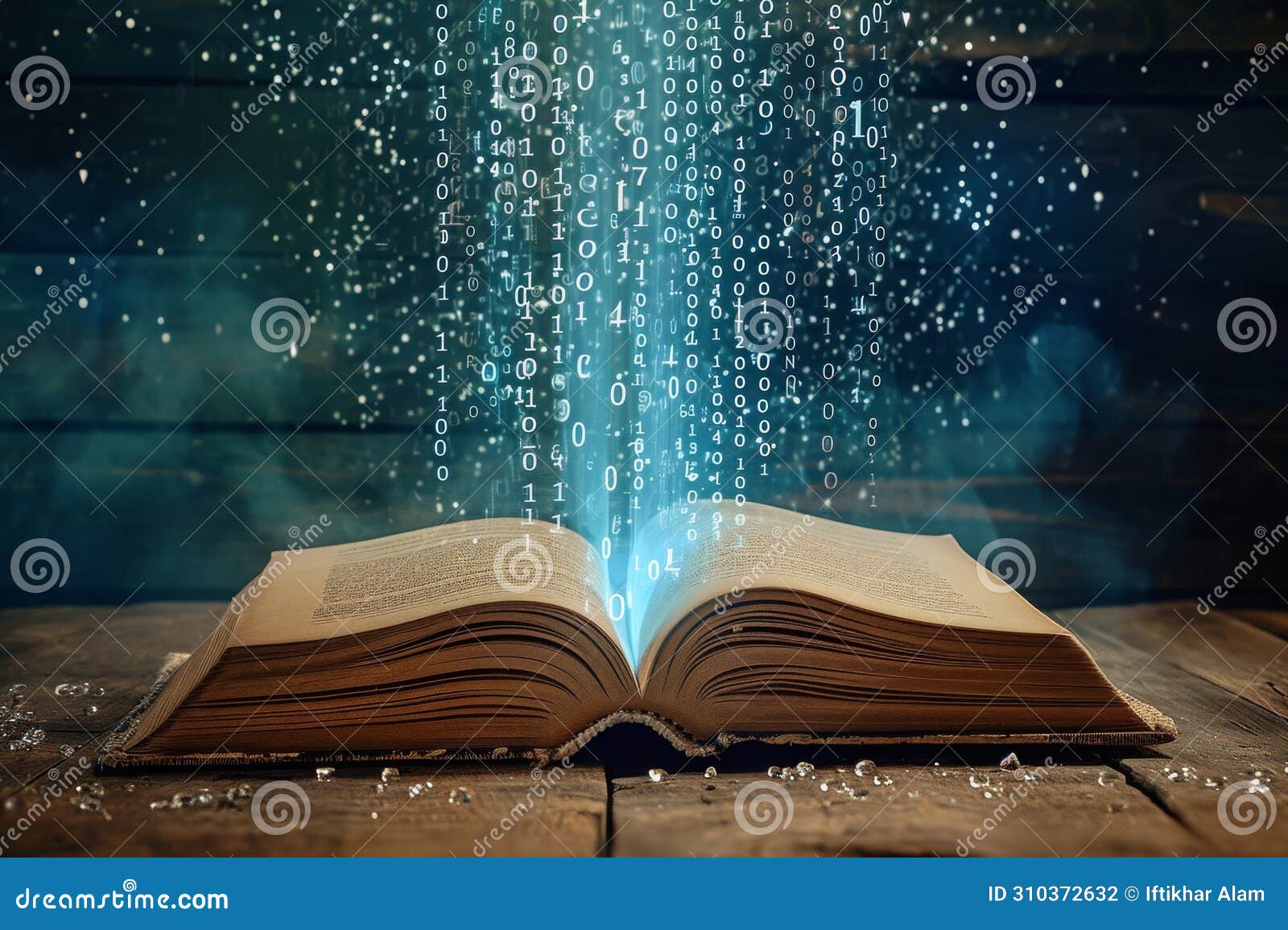 An Open Book with Its Pages Aglow, Radiating a Soft Light, Image of a ...