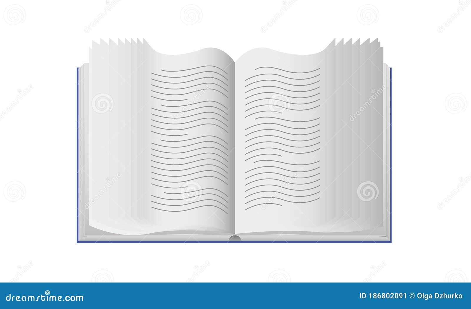 Open Book. Layout for Education Stock Vector - Illustration of study ...
