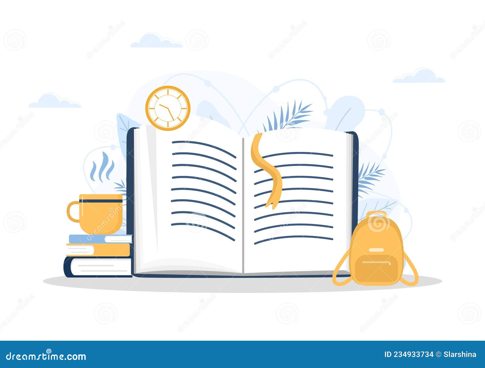 Open Book. Learn and Reading Concept. Library and Education Stock ...