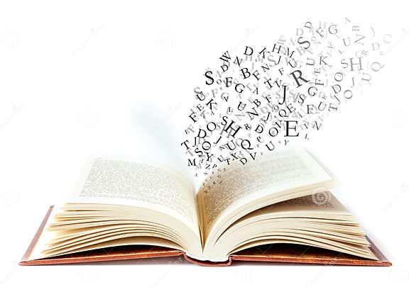 Open Book stock photo. Image of letters, single, publication - 30694668