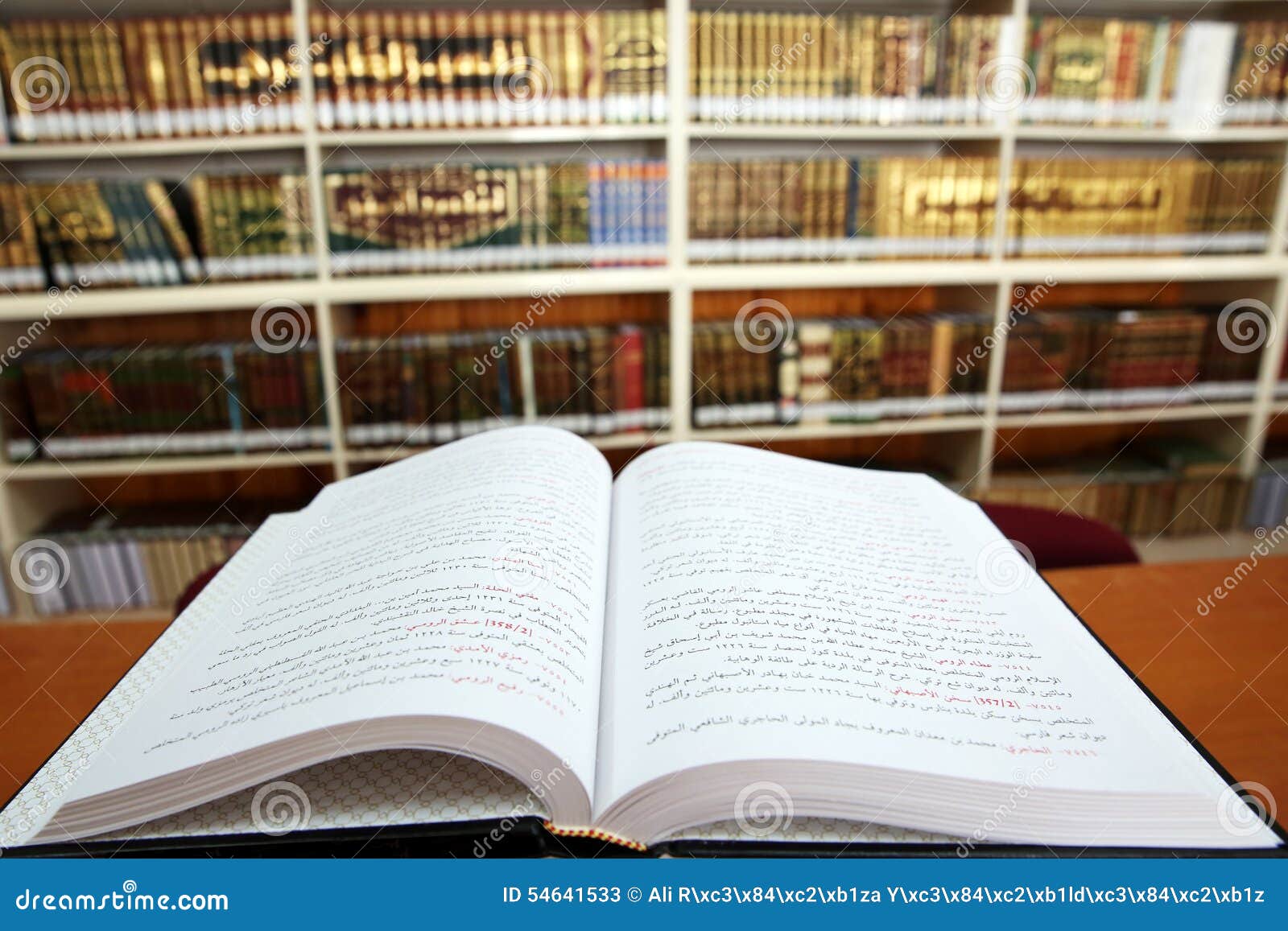 Open Book in library stock image. Image of archives, college - 54641533
