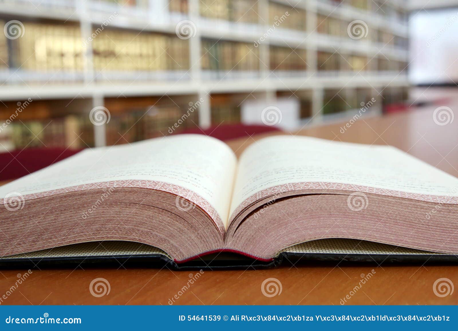 Open book in library stock image. Image of archives, fashioned - 54641539