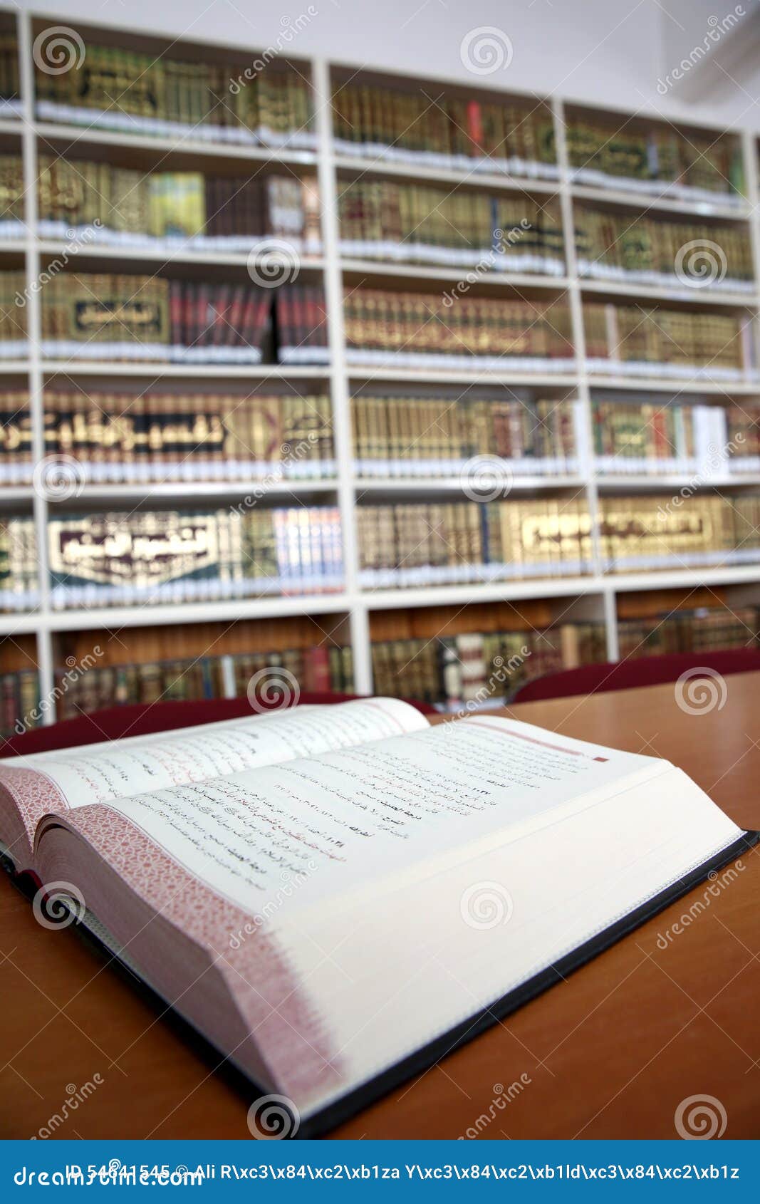 Open book in library stock image. Image of educated, curiosity - 54641545