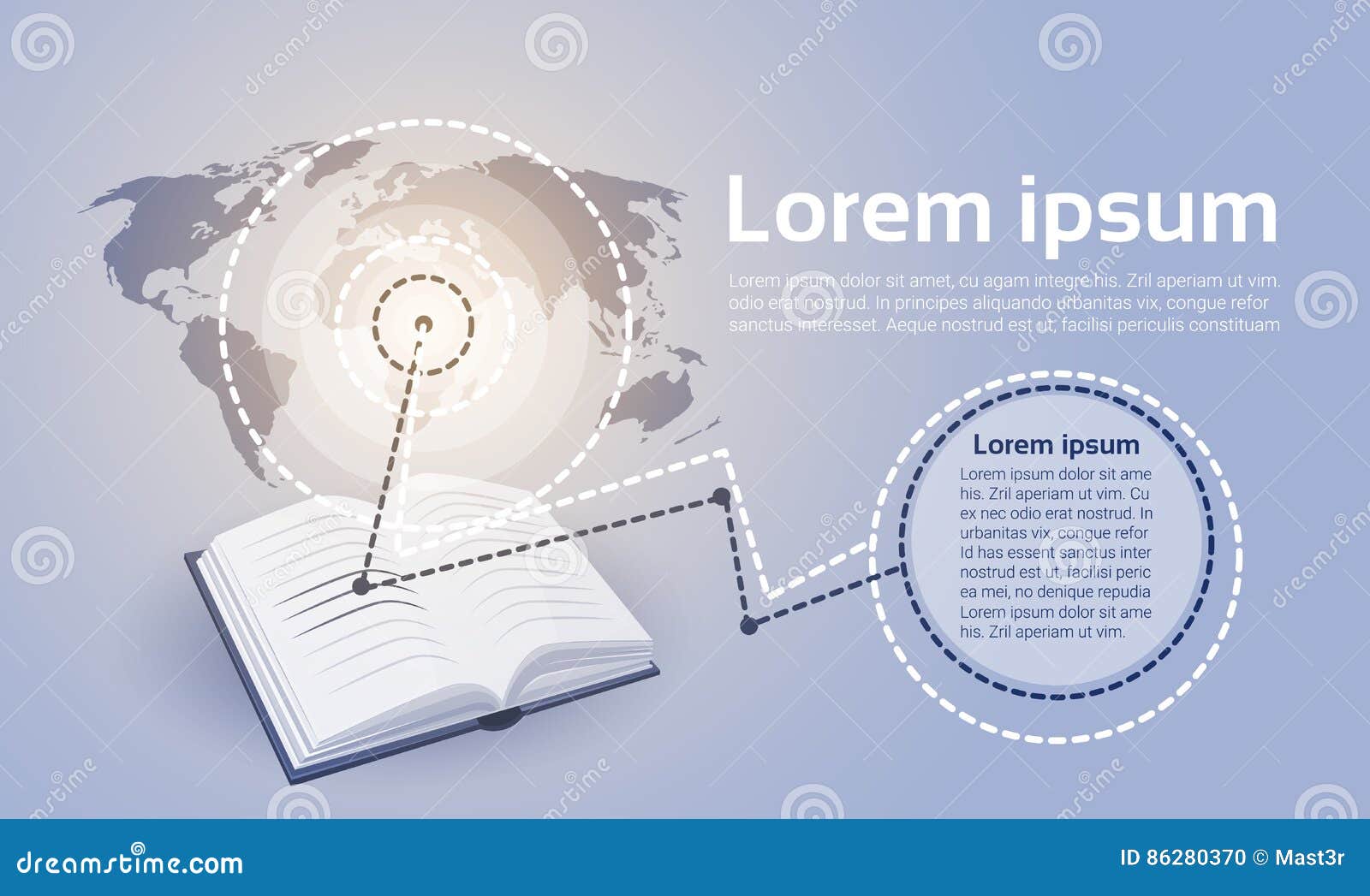 Open Book Library Read School Education Knowledge Concept Stock Vector ...