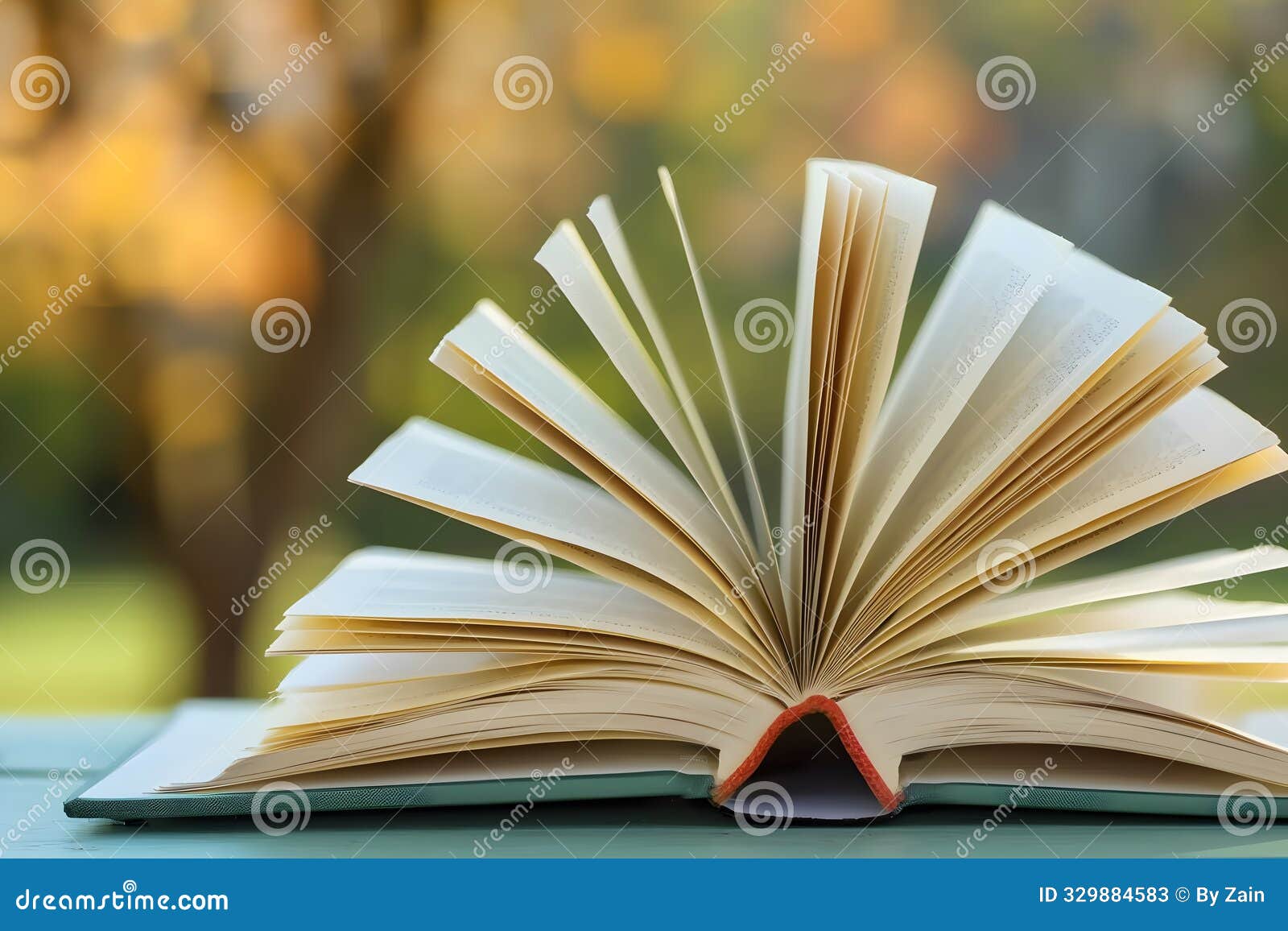 Open Book on Library Table, Nowledge Learning Study Environment and ...