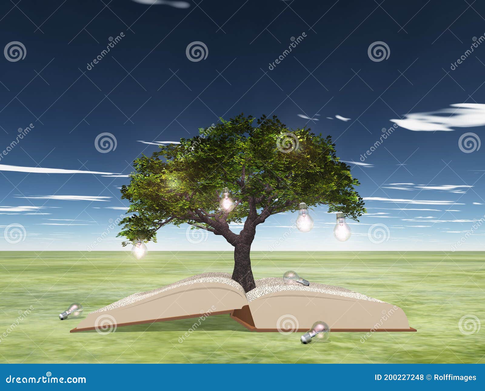 Book With A Light Bulb Fild Color Icon. Detailed Set Of Color Idea ...