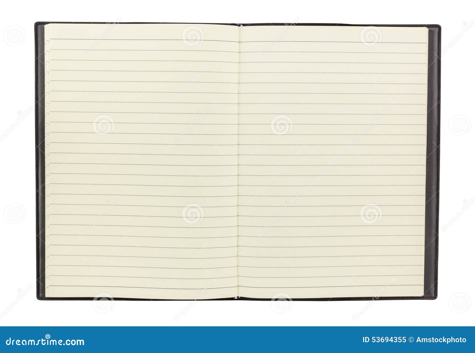 Open Book with Line of Text Isolated on White Background Stock Image ...