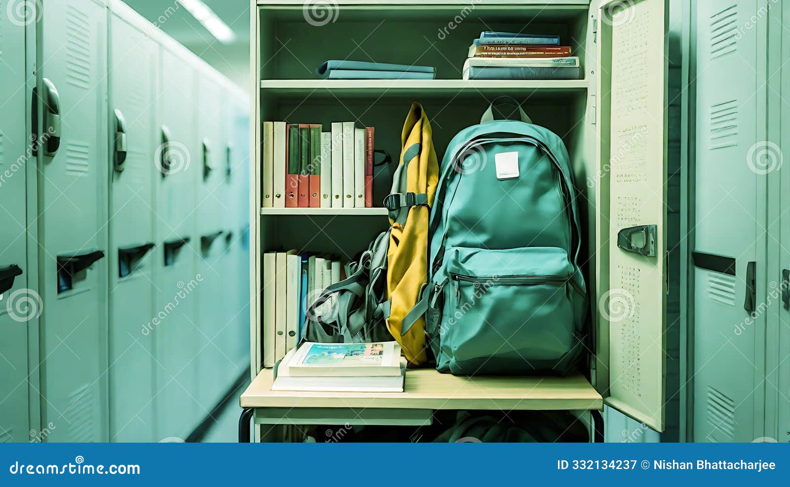 An open book locker stock image. Image of cute, happy - 332134237