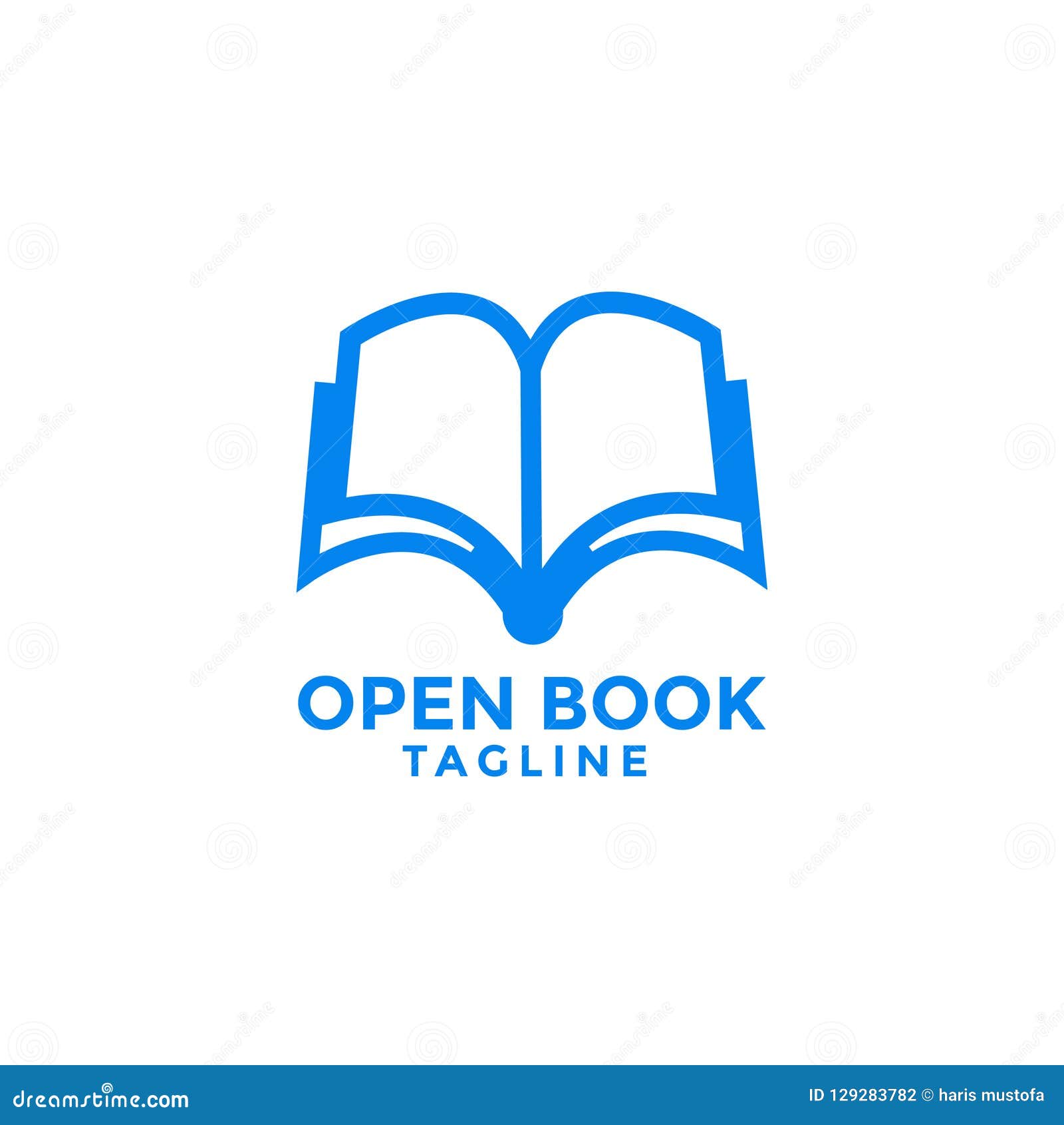 Open Book Vector Logo