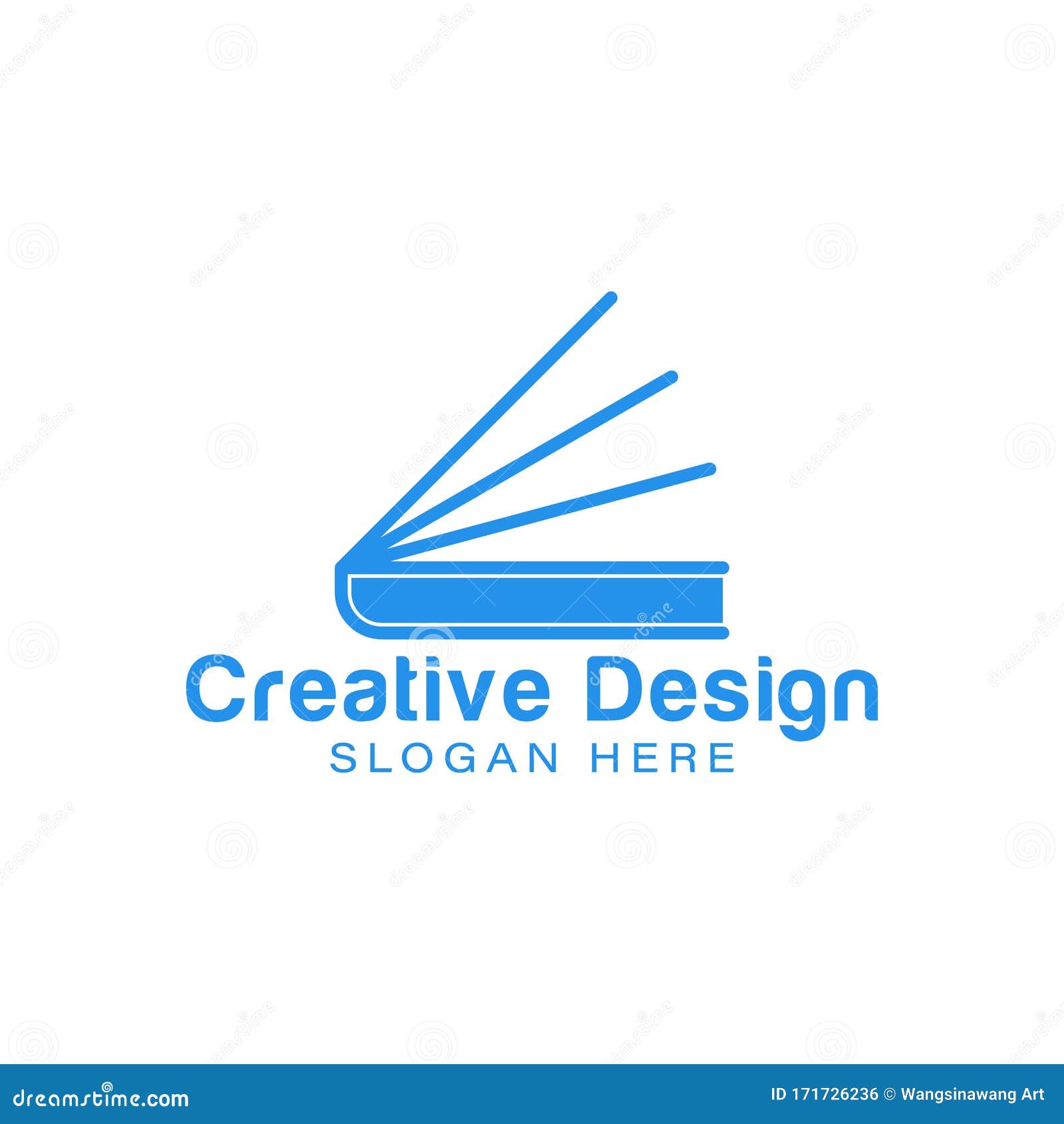 Open Book Logo Ideas. Inspiration Logo Design. Template Vector ...