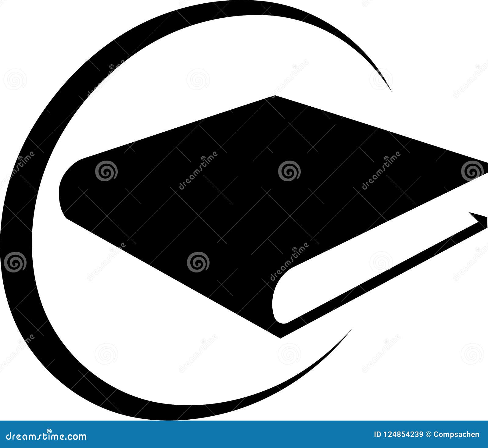 Book and Circle, Library and Book, Icon, Logo, Sticker Label Stock ...