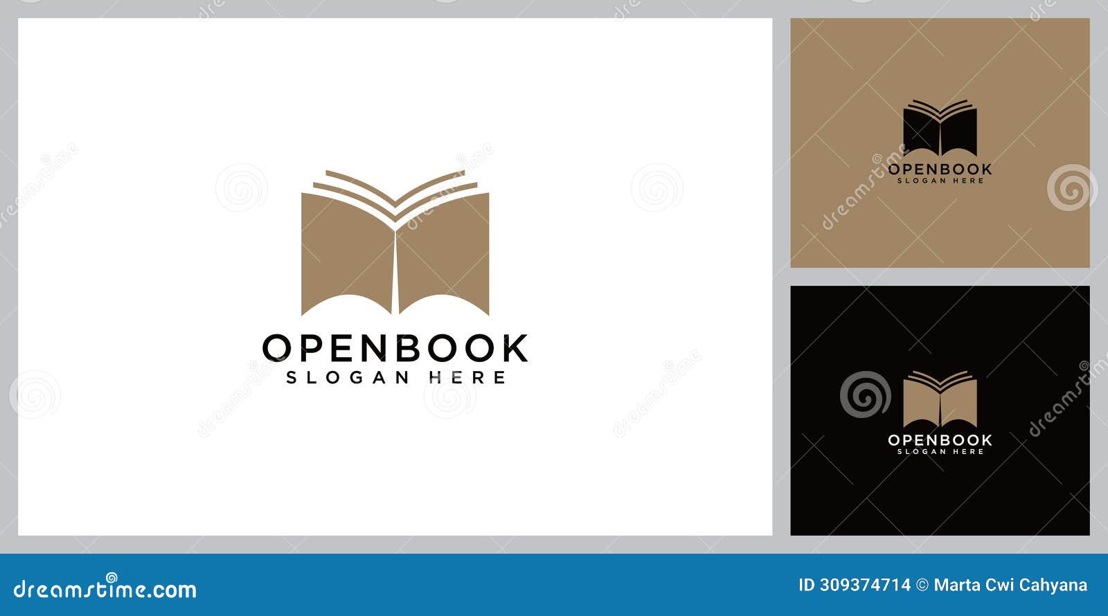 Open Book Logo Vector Design Template Stock Vector - Illustration of ...