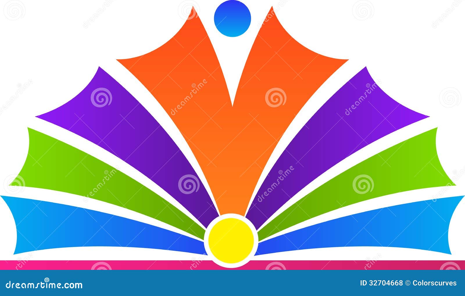 Open Book Logo Vector Illustration | CartoonDealer.com #32704668