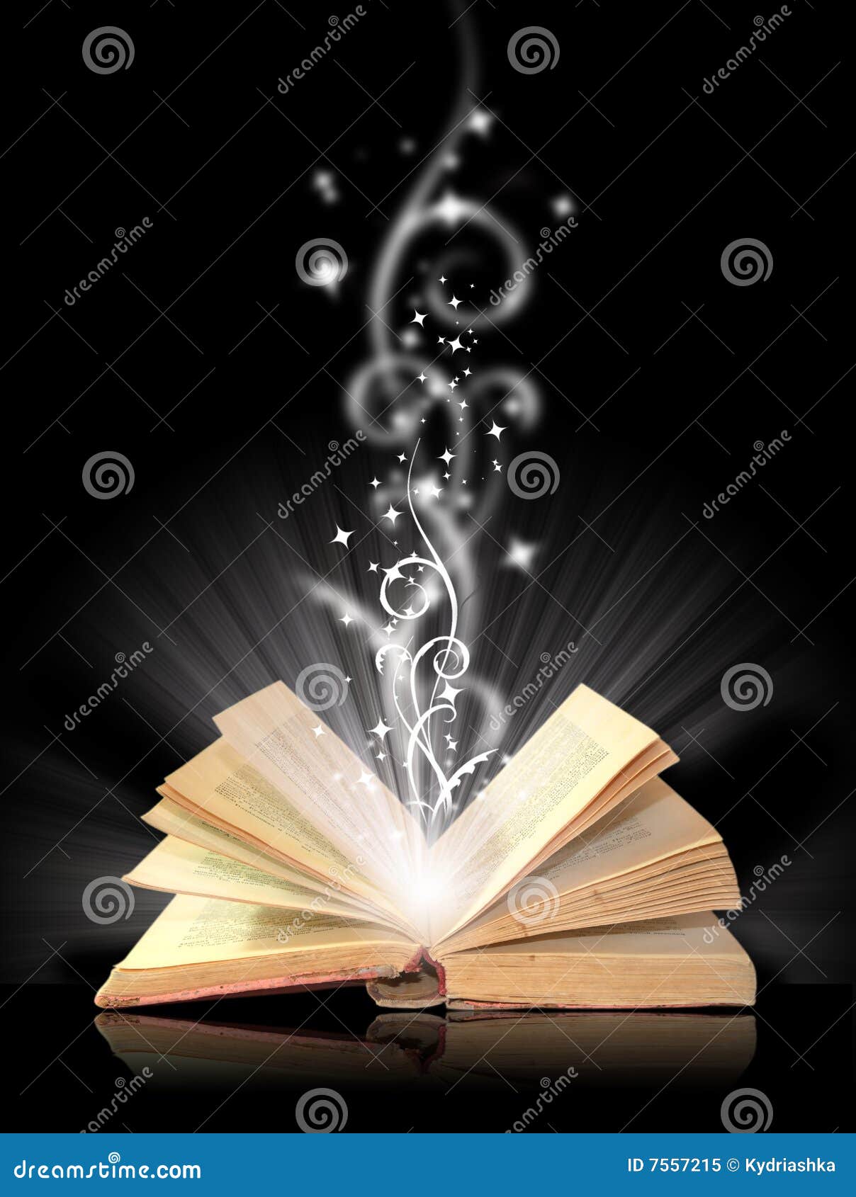 Open book magic stock image. Image of light, obsolete - 7557215