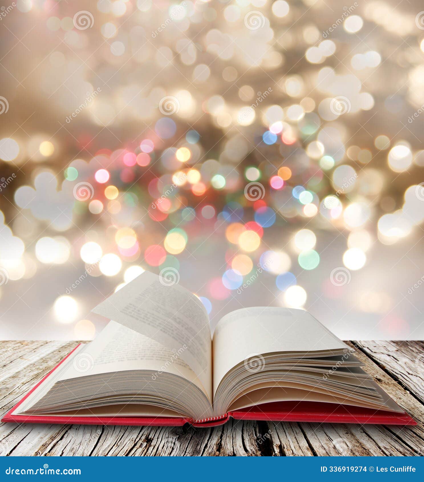 Open Book and Magical Lights Stock Photo - Image of xmas, focus: 336919274