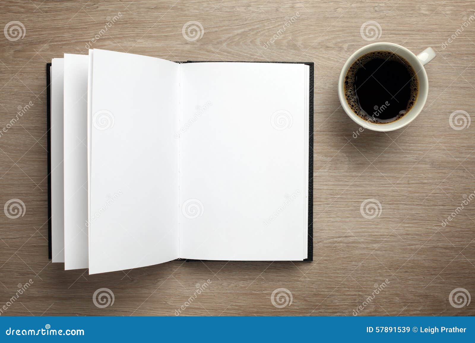Open book on office desk stock image. Image of notice - 57891539