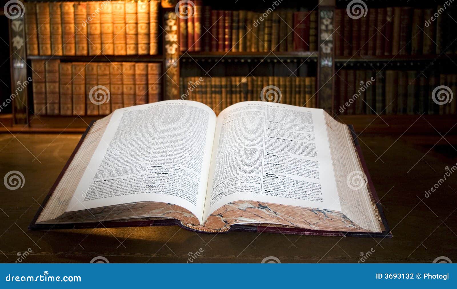 Open book in old library stock photo. Image of intelligence - 3693132