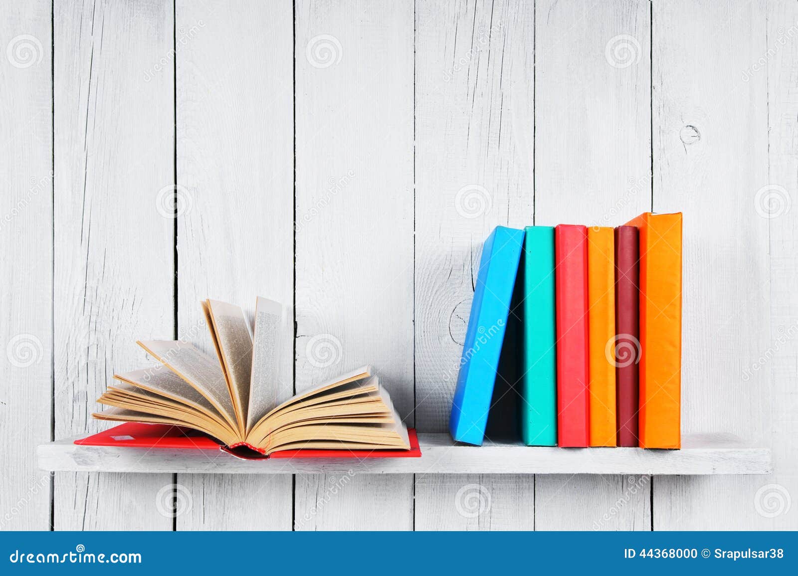 The Open Book and Other Multi-coloured Books. Stock Photo - Image of ...