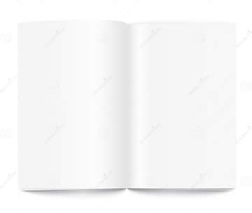 Open book page template stock vector. Illustration of empty - 62057208