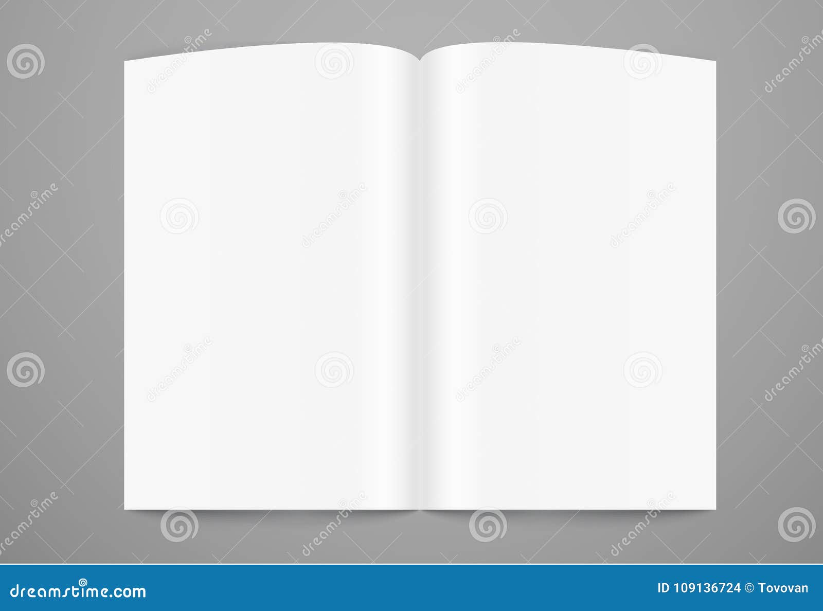 Open book page template stock vector. Illustration of template - 109136724