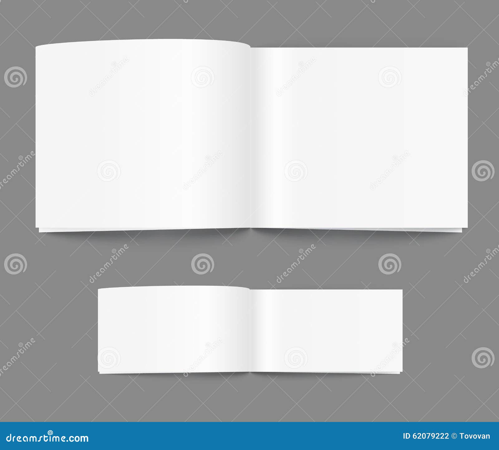 Open Book Page Template. Ready for a Content Stock Vector ...