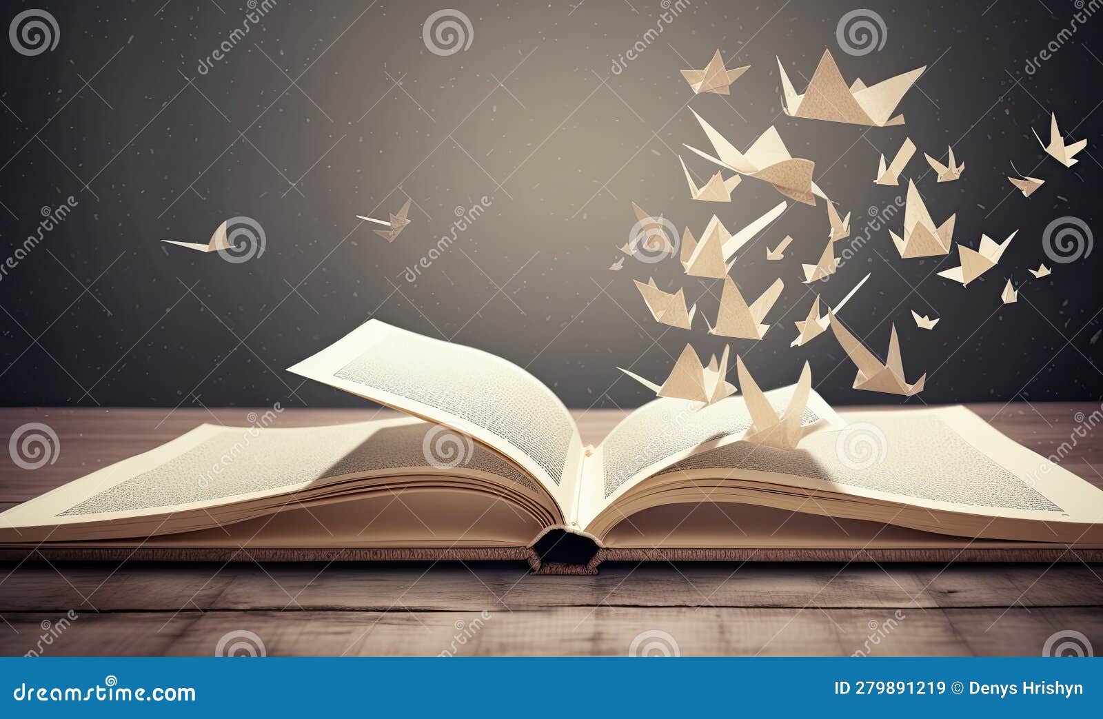 The Open Book with Pages Flying Was Metaphor for the Endless Journey of ...