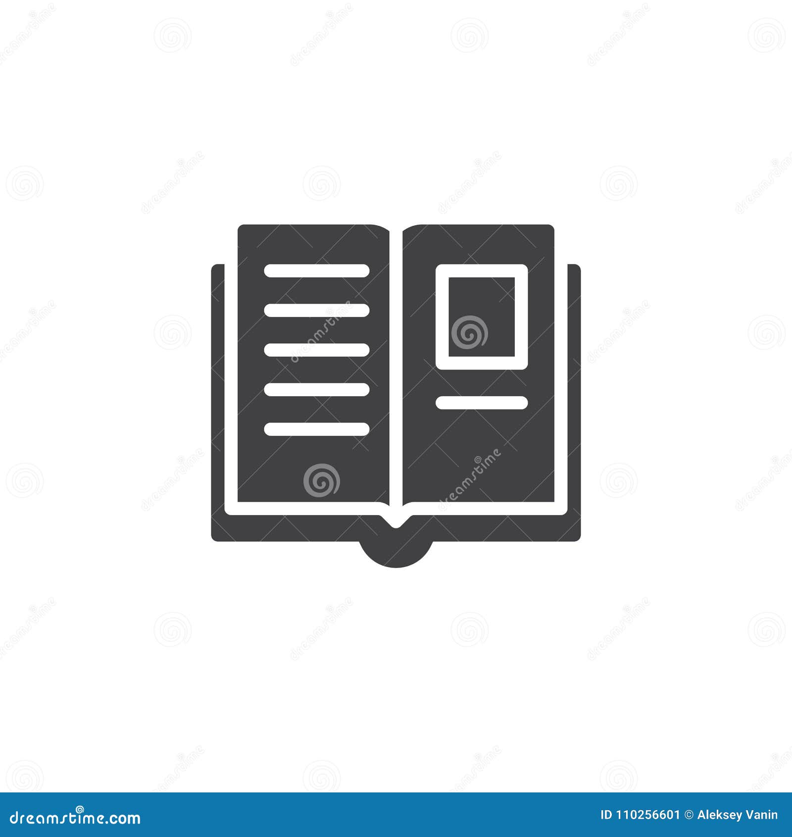 Open Book Pages Vector Icon Stock Vector - Illustration of sign, pages ...