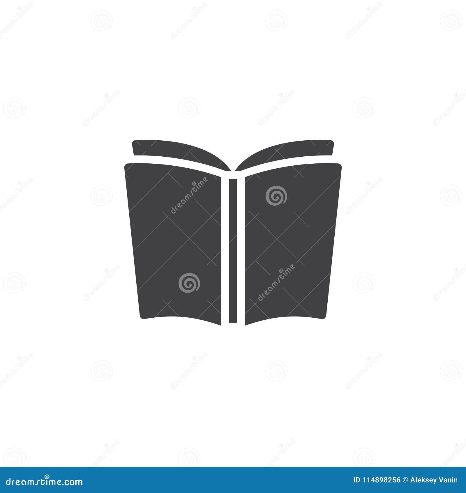 Open Book Pages Vector Icon Stock Vector - Illustration of learning ...